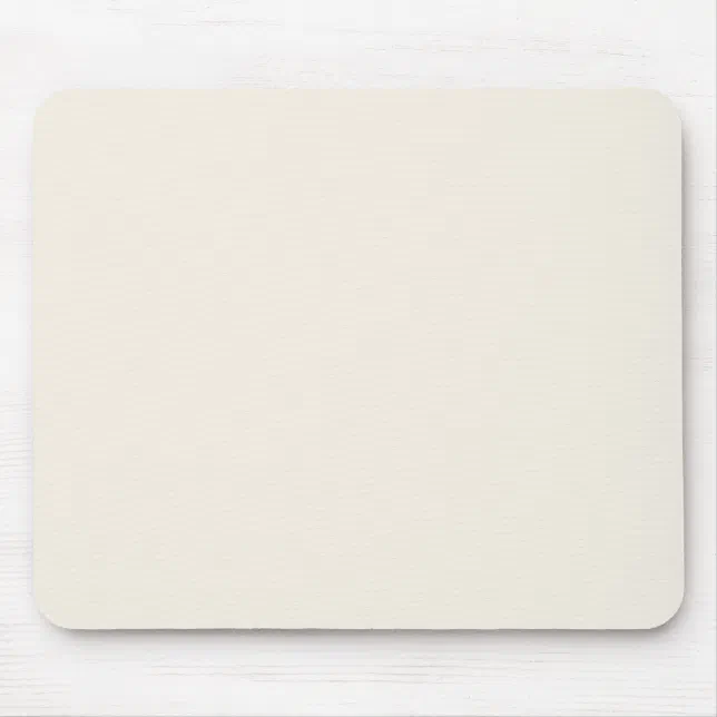 Light Ivory Beige Solid Trend Color Background Mouse Pad | Zazzle