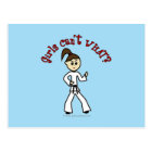 KARATE GIRL POSTCARD | Zazzle.com