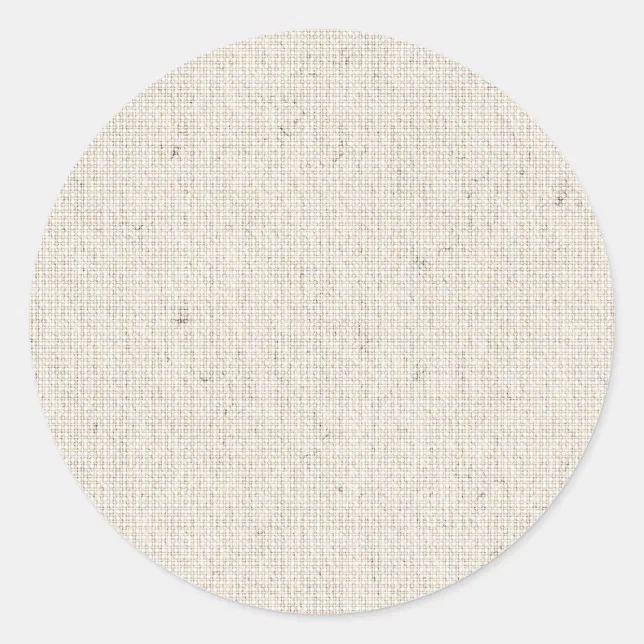 Light Linen Background Classic Round Sticker | Zazzle