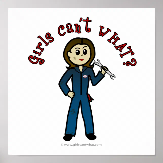 Light Mechanic Girl Poster | Zazzle