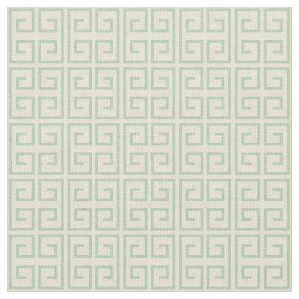 Light Blue Block Pattern Fabric | Zazzle