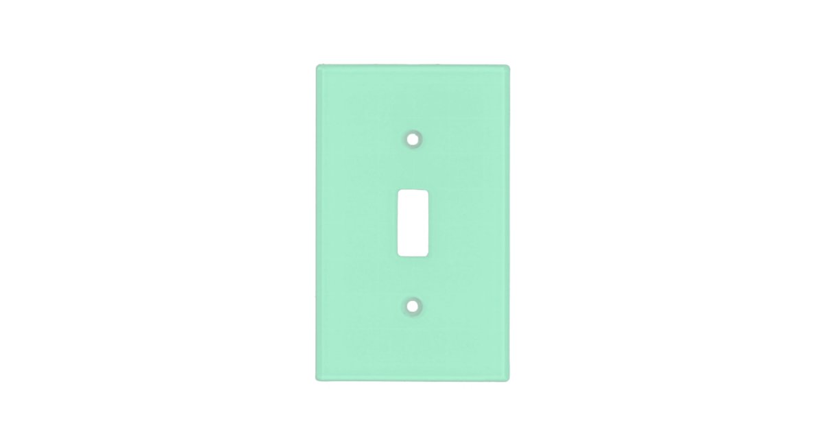 Light Mint Green High End Colored Matching Light Switch Cover | Zazzle