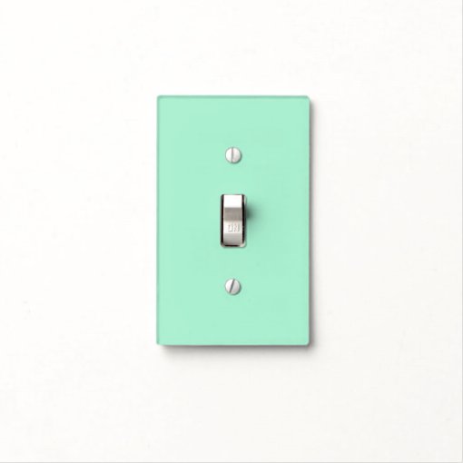 Light Mint Green High End Colored Matching Light Switch Cover | Zazzle