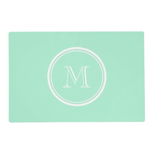 Light Mint Green High End Colored Matching Placemat | Zazzle.com