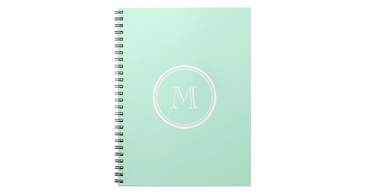 Light Mint Green High End Colored Notebook | Zazzle.com