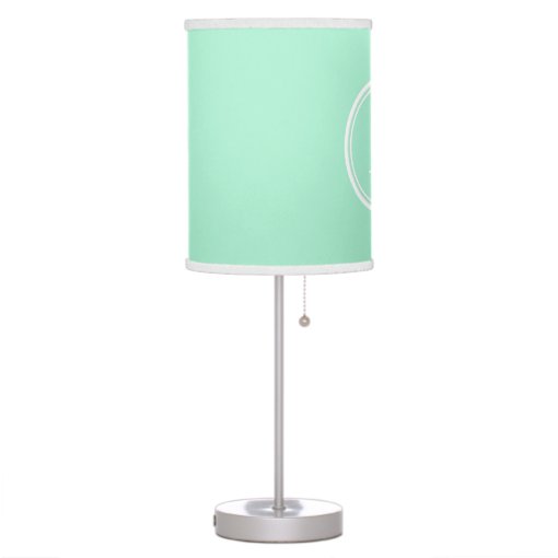 Light Mint Green High End Colored Table Lamp | Zazzle