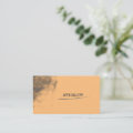 Light Orange Graffiti Smudged Qr Code Business Card | Zazzle