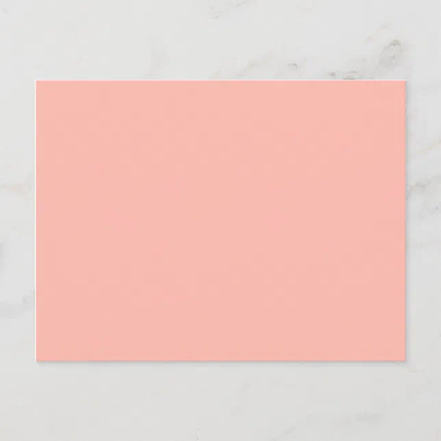 Light Peach Color Only Nothing But Color Designs Postcard | Zazzle