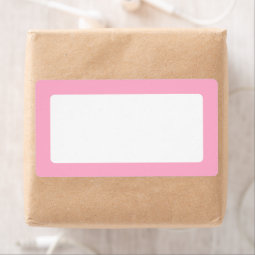 Light pink border blank label | Zazzle