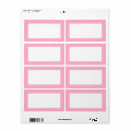 Light pink border blank label | Zazzle
