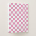 Light Pink Checkerboard Pattern Pocket Folder | Zazzle