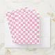 Light Pink Checkerboard Pattern Pocket Folder | Zazzle