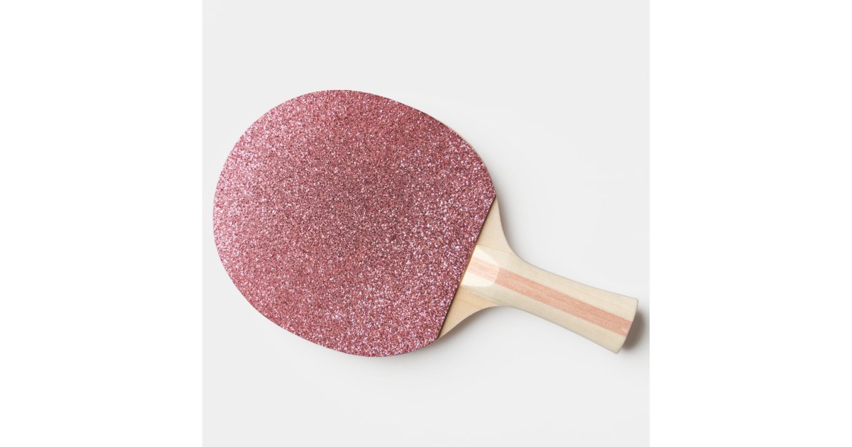 Light pink glitter Ping-Pong paddle | Zazzle