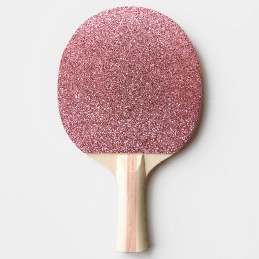 Light pink glitter Ping-Pong paddle | Zazzle
