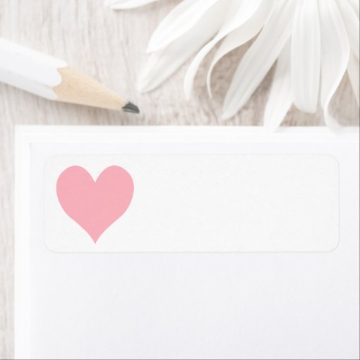 Light Pink Heart Label | Zazzle