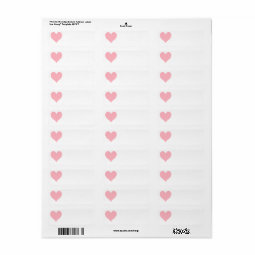 Light Pink Heart Label | Zazzle