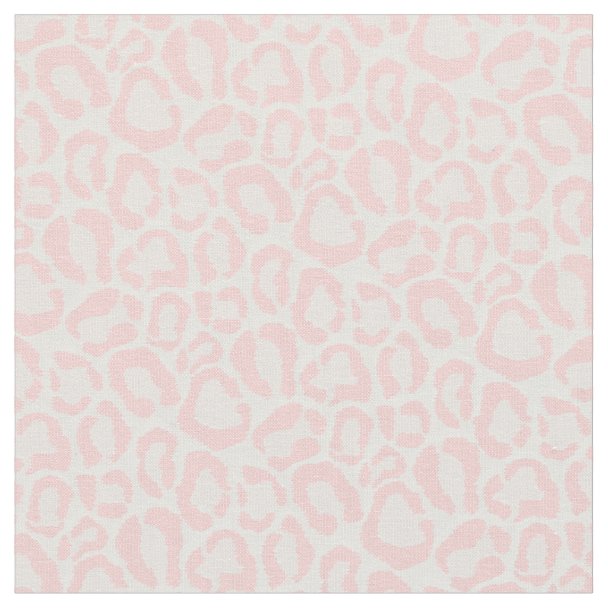 Hot Pink Leopard Print Pattern Fabric | Zazzle.com
