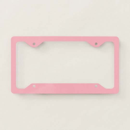 Light Pink License Plate Frame | Zazzle.com
