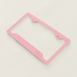 Light Pink License Plate Frame | Zazzle
