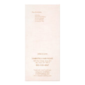 Light Pink Salon Spa Price List Service Menu | Zazzle