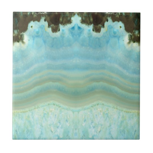 Light Powder Blue Agate Geode Crystal Pattern Ceramic Tile | Zazzle.com