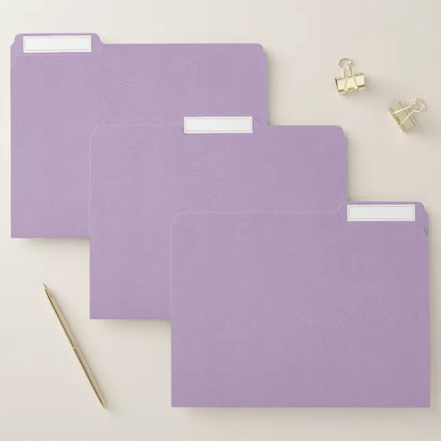Light Purple Color Paper Folder Faux Texture | Zazzle