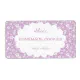 Light Purple Floral Personalized Homemade Cookies Label | Zazzle