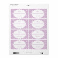 Light Purple Floral Personalized Homemade Cookies Label | Zazzle