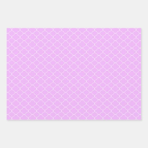 Light Purple Patterned Wrapping Paper Sheets | Zazzle