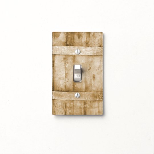 Light Rustic Brown Wood Light Switch Cover | Zazzle.com