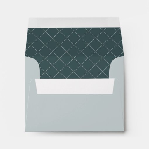 Light Slate Blue Gold Graduation Cap Envelope | Zazzle