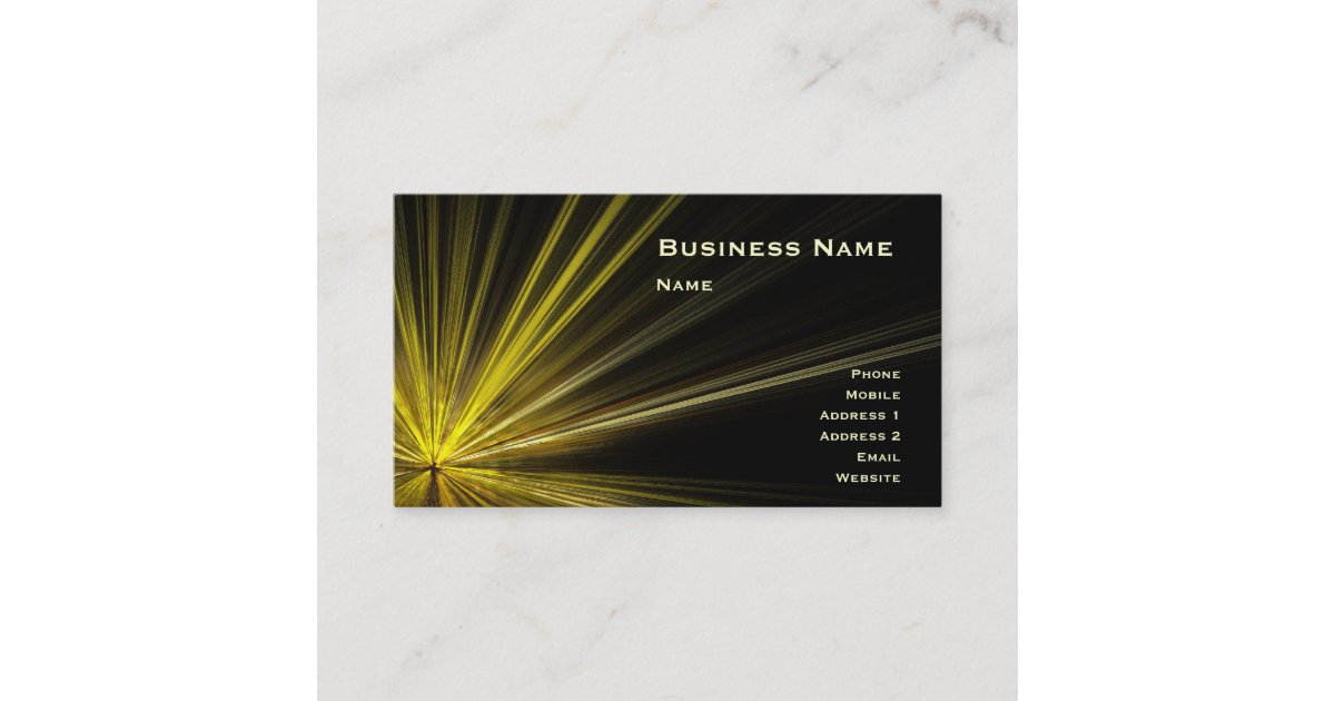 Light Source Business Card | Zazzle