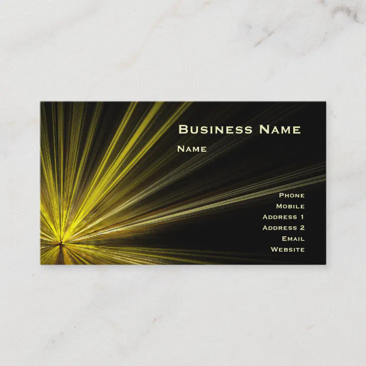 Light Source Business Card | Zazzle