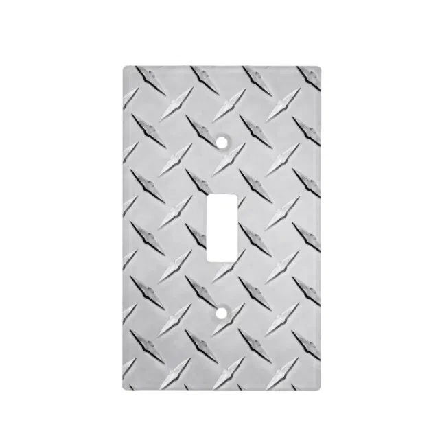 Light Switch in Diamond Plate | Zazzle