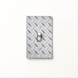 Light Switch in Diamond Plate | Zazzle