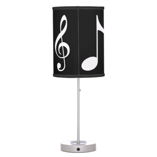 light the bedroom with Musical Notes Table Lamp | Zazzle
