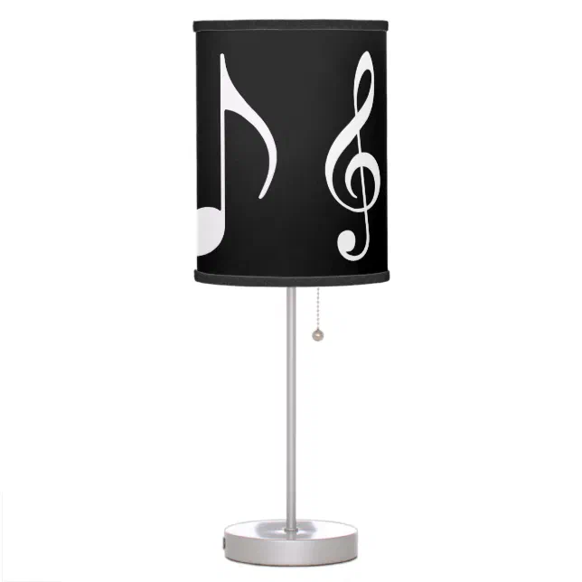 light the bedroom with Musical Notes Table Lamp | Zazzle