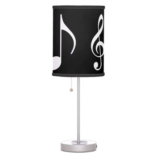 light the bedroom with Musical Notes Table Lamp | Zazzle