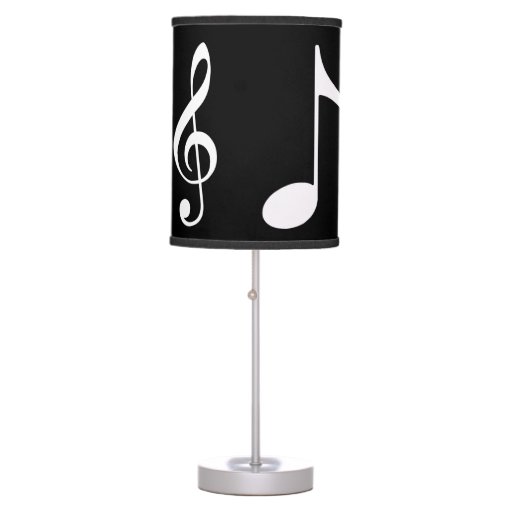 light the bedroom with Musical Notes Table Lamp | Zazzle