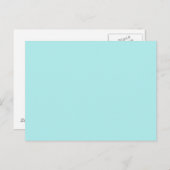 Light Turquoise Postcard | Zazzle