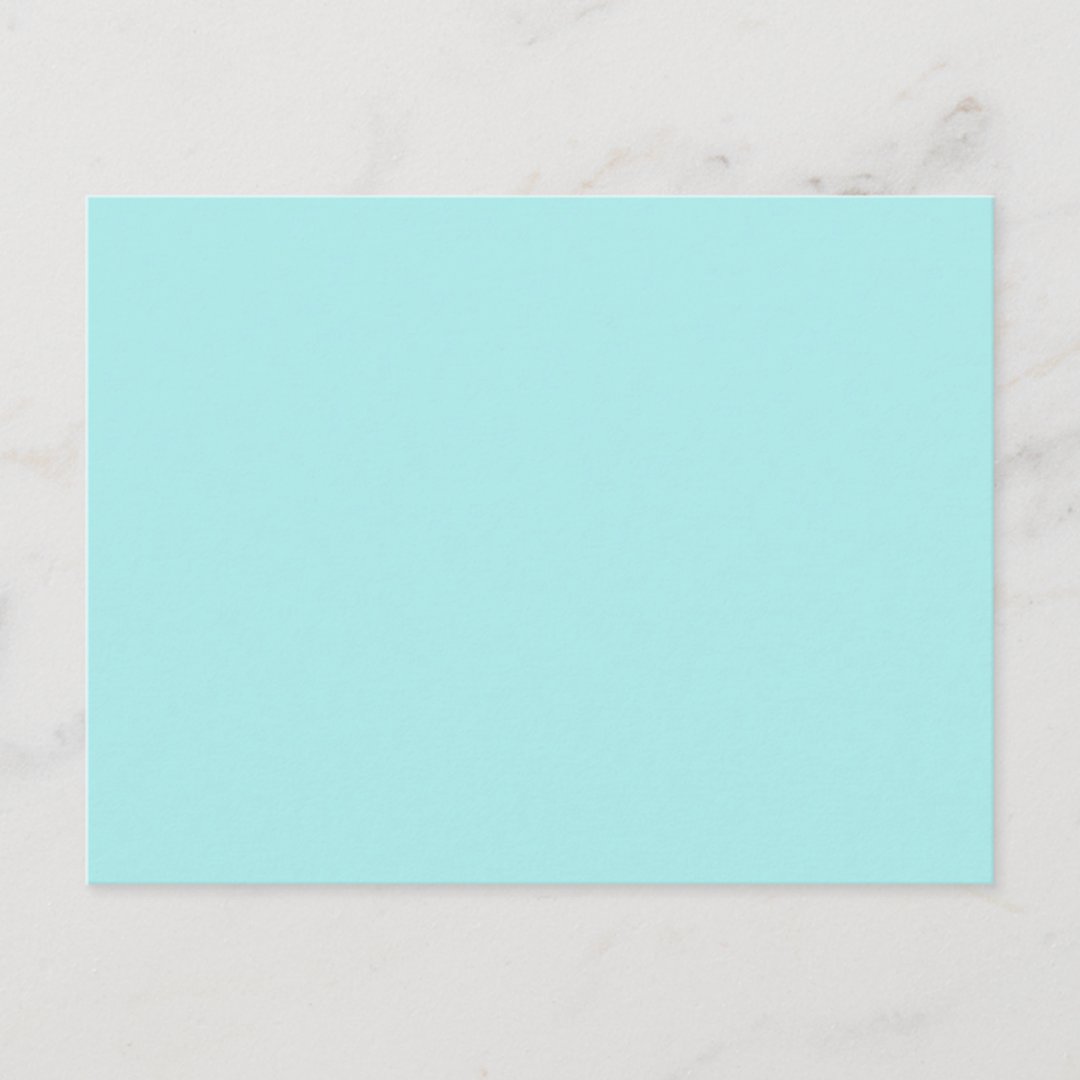 Light Turquoise Postcard | Zazzle