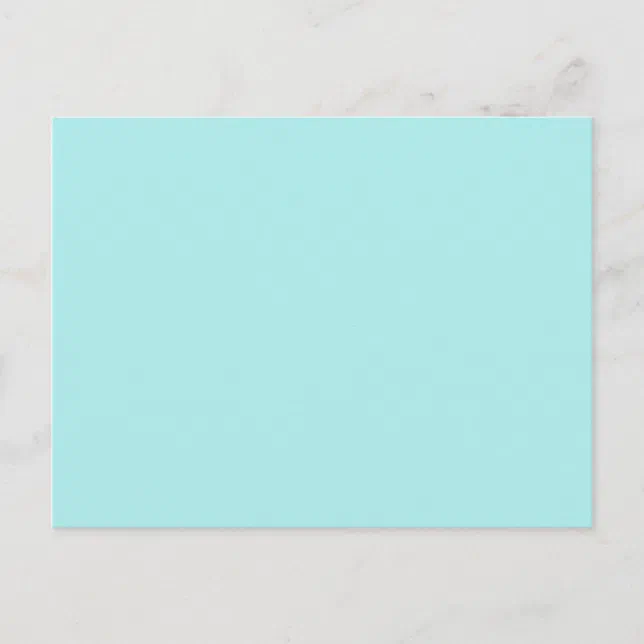 Light Turquoise Postcard | Zazzle