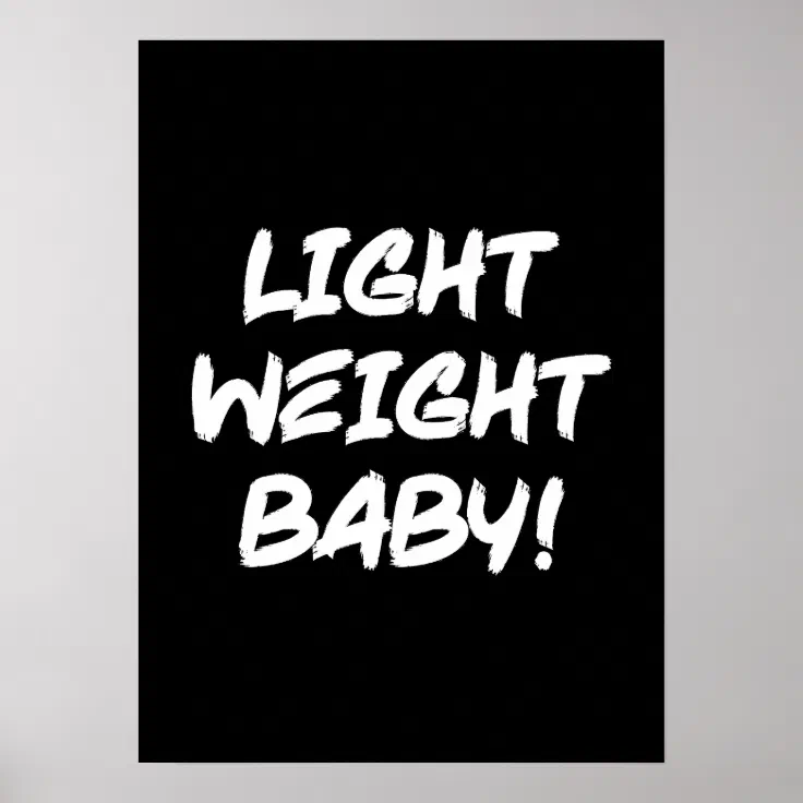 Light Weight Baby - Ronnie Coleman Bodybuilding Poster | Zazzle