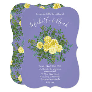 Periwinkle Blue Wedding Invitations | Zazzle