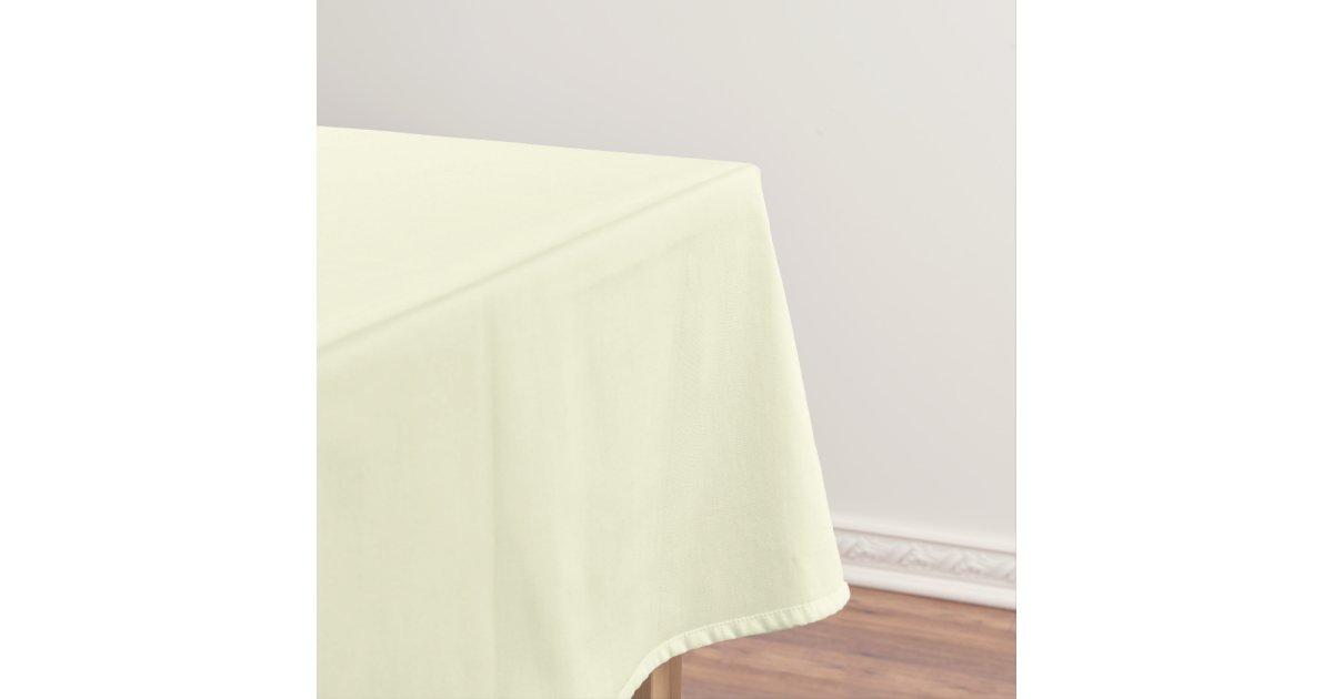 Light Yellow Tablecloth | Zazzle