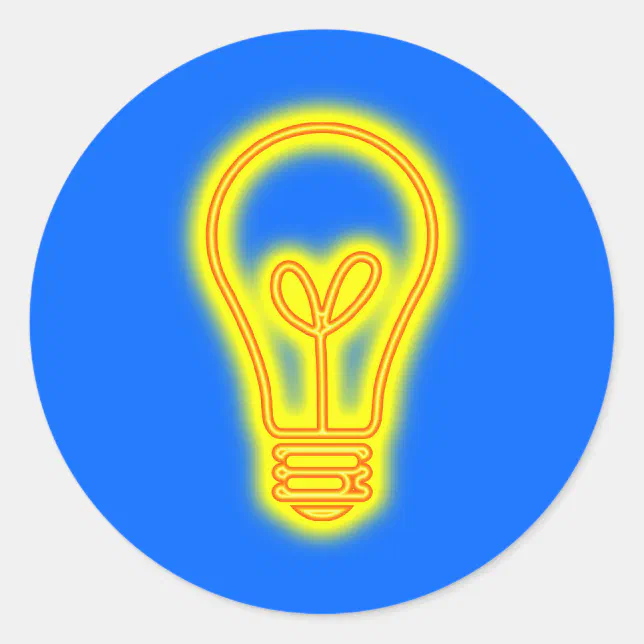 Lightbulb Sticker | Zazzle