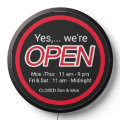 Lighted Open Sign Hours | Zazzle