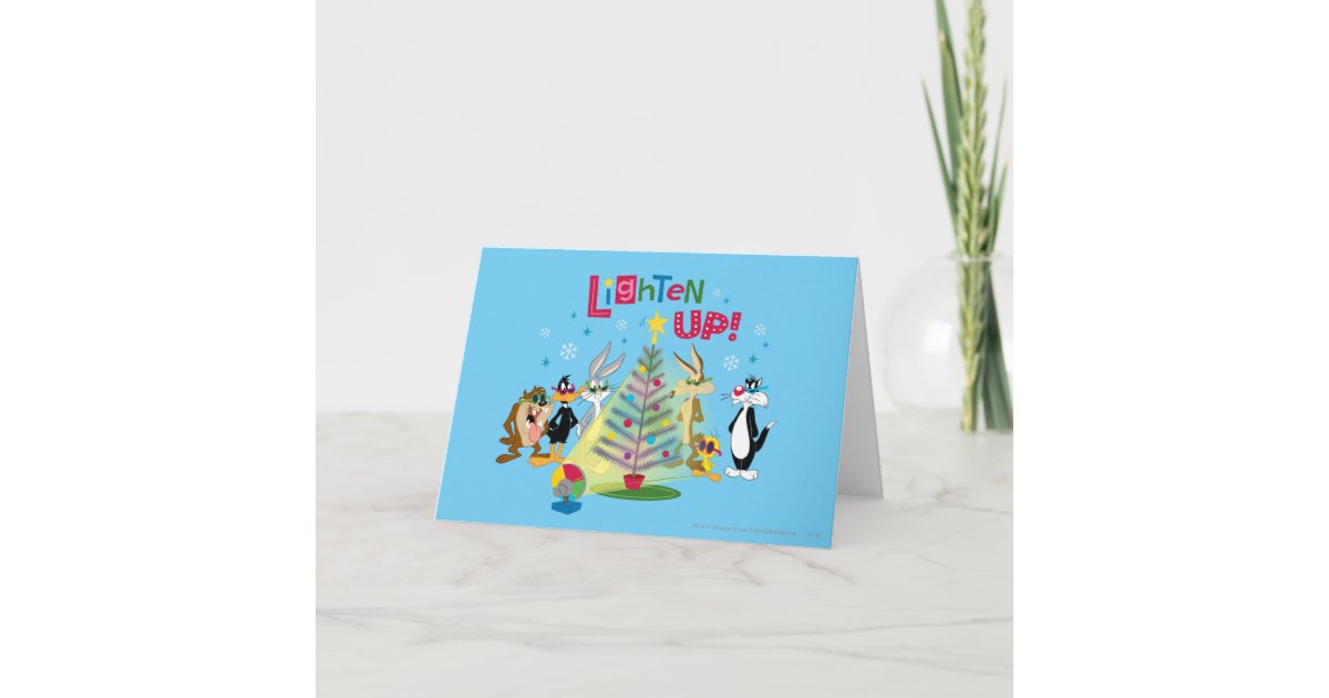 Lighten Up Holiday Card | Zazzle