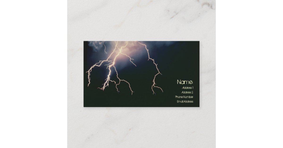 Lightening Profile Card | Zazzle