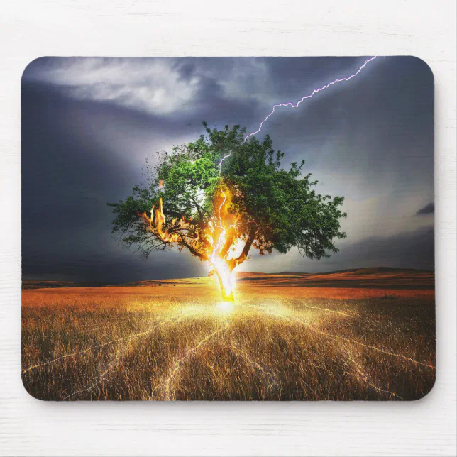 Lightening Tree Mouse Pad | Zazzle